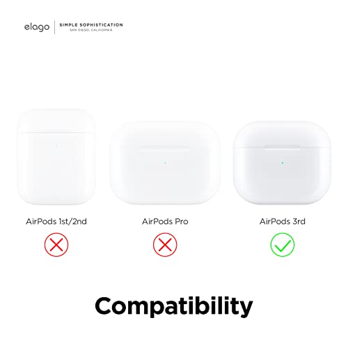 elago Dust Guard Compatible with AirPods 3 Case, Dust-Proof Sticker Compatible with AirPods 3rd Generation Case 2021, Protection from Iron & Metal Shavings, Clean Your AirPods (1 Set, Dark Grey)