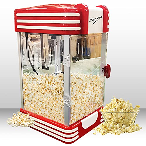 5 Core Popcorn Machine Popcorn Maker Machine used in Home Movie Theater Style Popcorn Popper 4 Oz Antique 300 Watts Big Grande Size POP 850