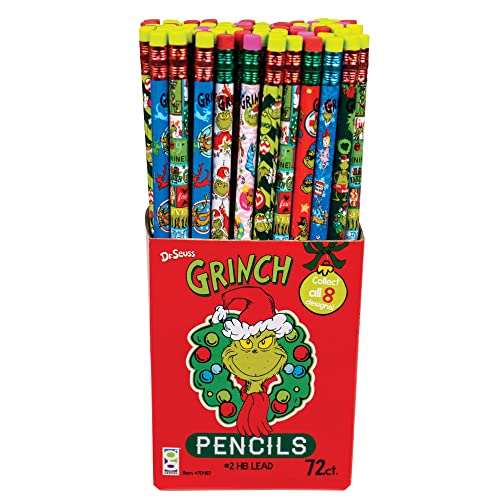 Raymond Geddes Dr. Seuss Grinch Pencil Display of 72, (70487)