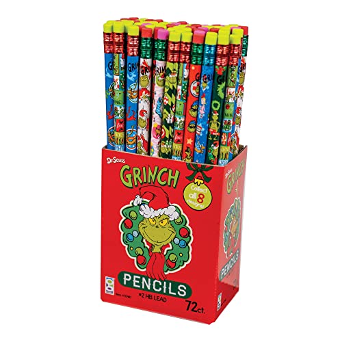 Raymond Geddes Dr. Seuss Grinch Pencil Display of 72, (70487)