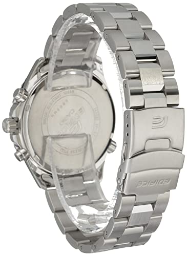 Casio Men's Stainless Steel Quartz Sport Watch Strap, TBD, 22 (Model: EF527D-2AV), Silver-Tone