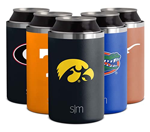 Simple Modern Officially Licensed Collegiate Iowa Hawkeyes Gifts for Men, Women, Dads, Fathers Day, Graduation | Insulated Ranger Can Cooler for Standard 12oz Cans - Beer and Seltzer