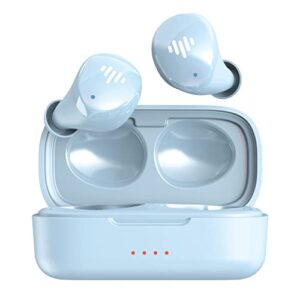 iluv mybuds wireless earbuds, bluetooth 5.3, built-in microphone, 20 hour playtime, ipx6 waterproof protection, compatible with apple & android, includes charging case & 4 ear tips, tb100 sierra blue