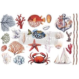 Redesign With Prima TRANSFERS 6X12 3/PKG, Amazing Sea Life