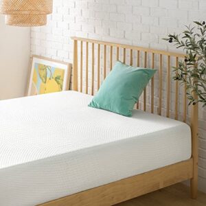 Zinus 10 Inch Green Tea Essential Memory FoamMattress/Bed-in-a-Box/AffordableMattress/CertiPUR-US Certified, King,White