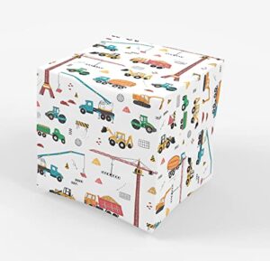 stesha party heavy duty construction gift wrap paper - folded flat 30 x 20 inch (3 sheets)