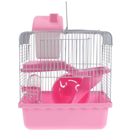 Hamster Cage, Small Castle Luxury Hamster Cage Small Animal Cage Laura Small Hamster Cage Enclosure Hamster Habitat 9.45 x 7.09 x 12.2 in & Includes All Accessories for Dwarf Hamsters, Guinea Pig