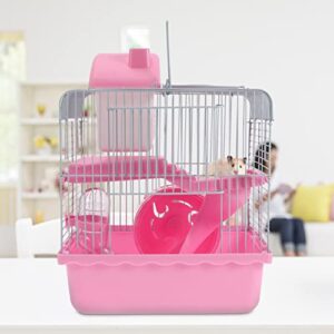 Hamster Cage, Small Castle Luxury Hamster Cage Small Animal Cage Laura Small Hamster Cage Enclosure Hamster Habitat 9.45 x 7.09 x 12.2 in & Includes All Accessories for Dwarf Hamsters, Guinea Pig