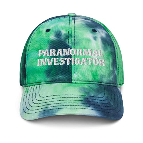 Paranormal Investigator Ghost Hunting Spirits Ghost Hunter Tie Dye Hat Baseball Cap