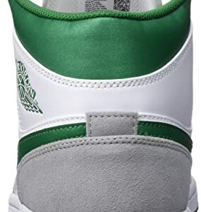 Jordan Mens Air Jordan 1 MID SE DC7294 103 Grey/Pine Green/White - Size 11.5