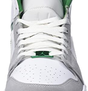 Jordan Mens Air Jordan 1 MID SE DC7294 103 Grey/Pine Green/White - Size 11.5