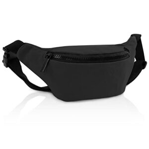 waist bag for kids, cute fanny pack for little boy girls, fashion children's bum bag lightweight chest bag princess mini bags (black)