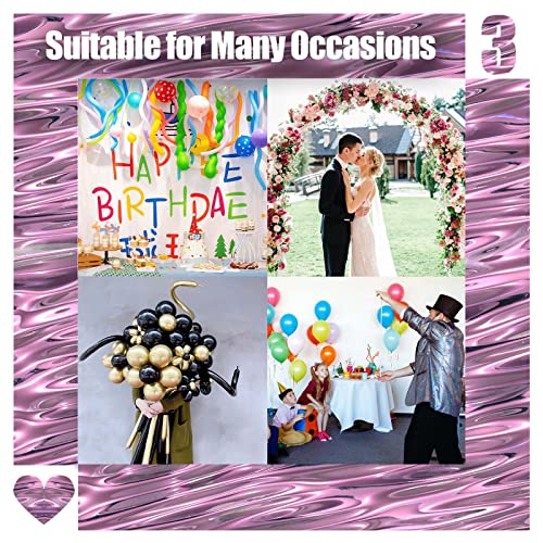 100 Pcs Long Balloons Twisting Balloons DIY 260 Latex Balloon Long Balloons for Birthday Wedding Decor, Party Decoration, Ties Balloons (black)