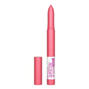 maybelline new york super stay ink crayon matte longwear lipstick makeup, long lasting matte lipstick with built-in sharpener, limited edition birthday collection, happy birthday!, 0.04 oz