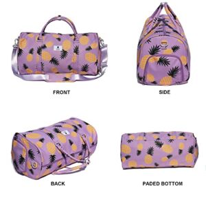 Original Floral Water Resistant Duffel Bag Gym bag Weekender Travel Bag for Gym Beach Daily Bags