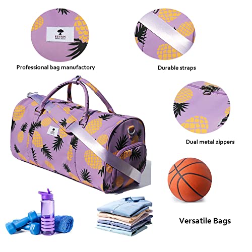 Original Floral Water Resistant Duffel Bag Gym bag Weekender Travel Bag for Gym Beach Daily Bags