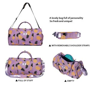 Original Floral Water Resistant Duffel Bag Gym bag Weekender Travel Bag for Gym Beach Daily Bags