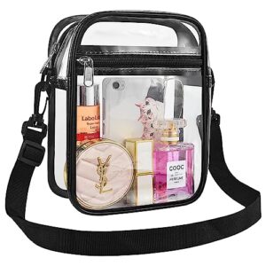 clear bag stadium approved 12x6x12 clear purse for women stadium clear crossbody bag for concert festival sport beach