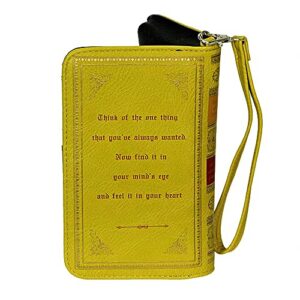 Things2Die4 Black and Gold Beauty and the Beast Checkbook Style Fashion Wallet, One Size