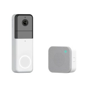 wyze wireless video doorbell pro (chime included), 1440 hd video, 1:1 aspect ratio: 1:1 head-to-toe view, 2-way audio, night vision