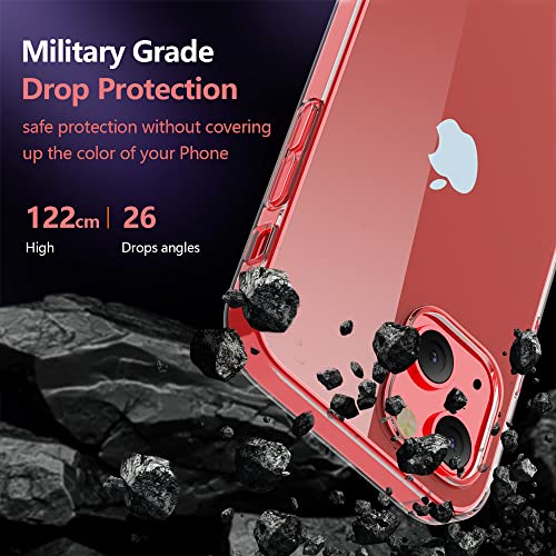 EGALO Compatible with iPhone 13 Mini Clear Case,Slim Thin Silicone Soft Skin Flexible TPU Lightweight Gel Rubber Anti-Scratches Shockproof Protective Cases Cover for iPhone 13 Mini,Crystal Clear