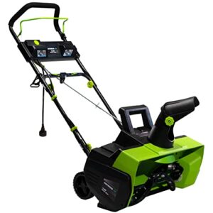 earthwise power tools by alm sn75022 15-amp 22-inch electric corded snow thrower with led lights