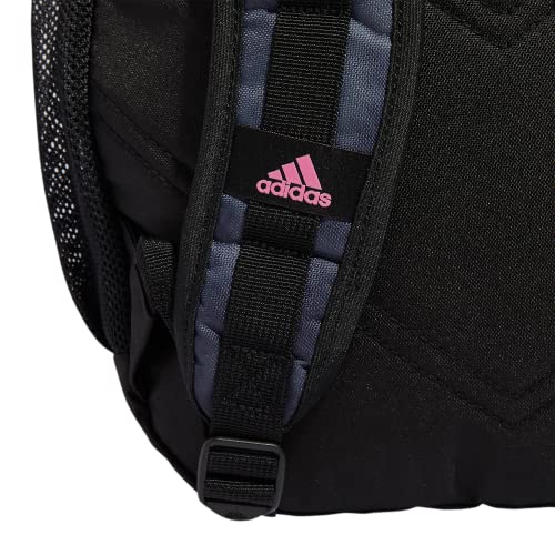 adidas Excel 6 Backpack, Stone Wash Carbon/Bliss Pink, One Size