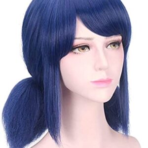 Dailyacc Wig for Girls Costume Dress Up Christmas Cosplay Blue Hair with Tails Gifts…