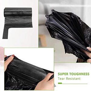 FYY Trash Bags, Garbage Bags, 5 Rolls 100 counts 6 Gallon [Extra Thick][Leak Proof] Rubbish Bags Wastebasket Bin Liners for Home Office Trash Can Black