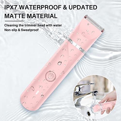 Electric Razors for Women, WUFAYHD Bikini Trimmer, 3 in 1 Foil Shaver Cordless Portable Wet & Dry, Rechargeable Body Hair Removal Public Hair, Legs Face Underarm