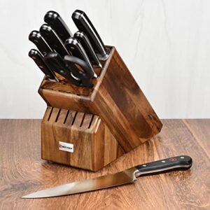 Wusthof Classic 10 Piece Knife Set with Acacia Block