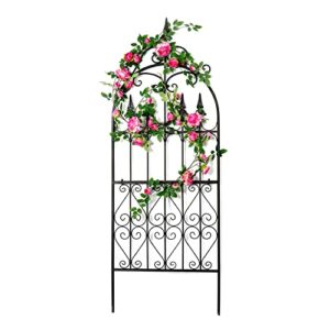 scendor garden trellis 60” x 21.7” for climbing plants 5ft metal iron wire vine flower trellises for outdoor climbing plants support