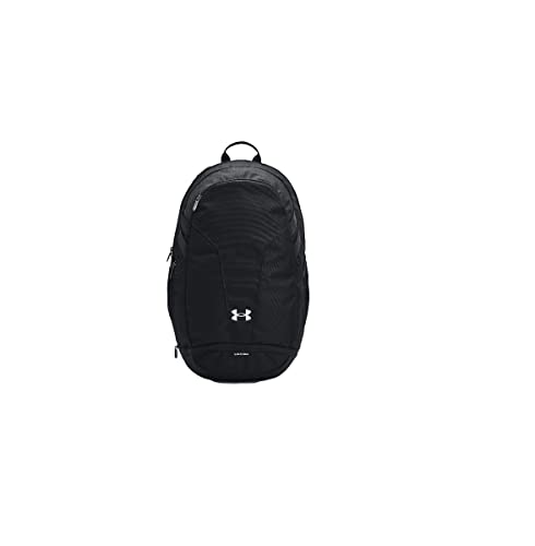 Under Armour Hustle 5.0 Team Backpack, (001) Black/Black/Metallic Silver, One Size Fits All