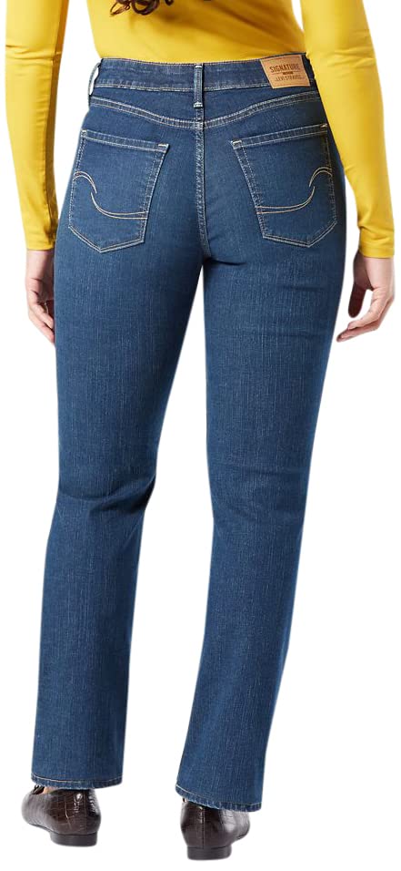 Signature by Levi Strauss & Co. Gold Women's Size Curvy Totally Shaping Straight Jeans (Available in Plus Size), (New) Jackson Square, 24 Short