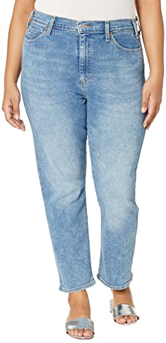 Signature by Levi Strauss & Co. Gold Label Women's Heritage High Rise Straight (Available in Plus Size), (New) Crystaline, 20