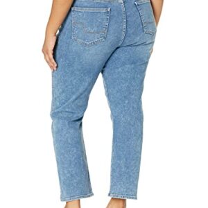 Signature by Levi Strauss & Co. Gold Label Women's Heritage High Rise Straight (Available in Plus Size), (New) Crystaline, 20