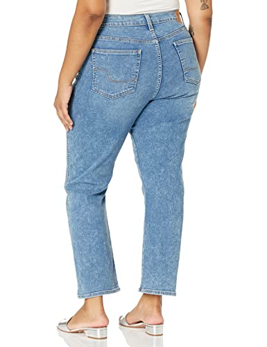 Signature by Levi Strauss & Co. Gold Label Women's Heritage High Rise Straight (Available in Plus Size), (New) Crystaline, 20