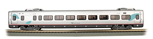 Bachmann Trains - ACELA Express Business Class CAR #3528 with Lighted Interior - HO Scale Prototypical Colors & Markings, 89946