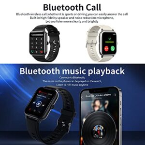 Smart Watch with Call/Text (Call Receive/Dial)for Android and iOS phones Compatible with iPhone Samsung,Fitness Tracker with Heart Rate,Blood Pressure,body temperature and Sleep Monitor for Men Women