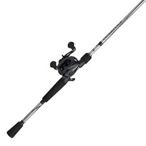 abu garcia vengeance low profile baitcast reel and fishing rod combo, gray/black, 7' - medium heavy - 1pc