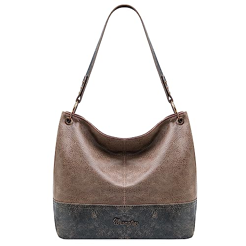 Wrangler Hobo Bags for Women Leather Tote Bag Shoulder Bag Top Handle Satchel Purses and Handbags WG20-918KH