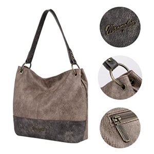 Wrangler Hobo Bags for Women Leather Tote Bag Shoulder Bag Top Handle Satchel Purses and Handbags WG20-918KH