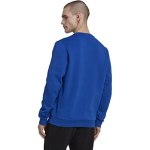 adidas Men's Essentials Big Logo Fleece Sweatshirt, Team Royal Blue/White, Large