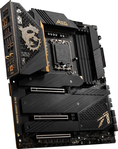 MSI MEG Z690 ACE Gaming Motherboard (E-ATX, 12th Gen Intel Core, LGA 1700 Socket, DDR5, Thunderbolt 4, PCIe 5, Dual 2.5G LAN, M.2 Slots, Wi-Fi 6E)