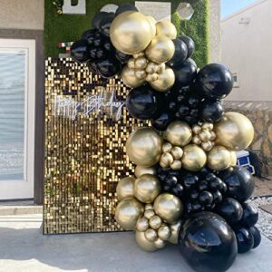 Black Balloons 84 pcs Black Balloons Garland Arch Kit 5 inch +12 inch +18 inch Matte Black Latex Balloons Happy Birthday Balloons Baby Shower Decorations Wedding Balloons