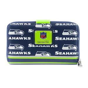 Loungefly NFL: Seattle Seahawks Logo All Over Print Wallet