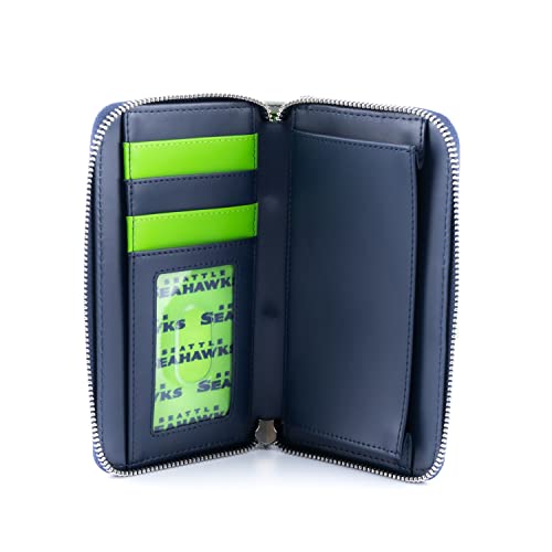 Loungefly NFL: Seattle Seahawks Logo All Over Print Wallet