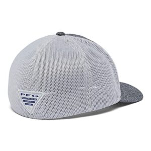 Columbia PFG Logo Mesh Ball Cap-Low Crown, Grill Heather/Cool Grey, Small/Medium