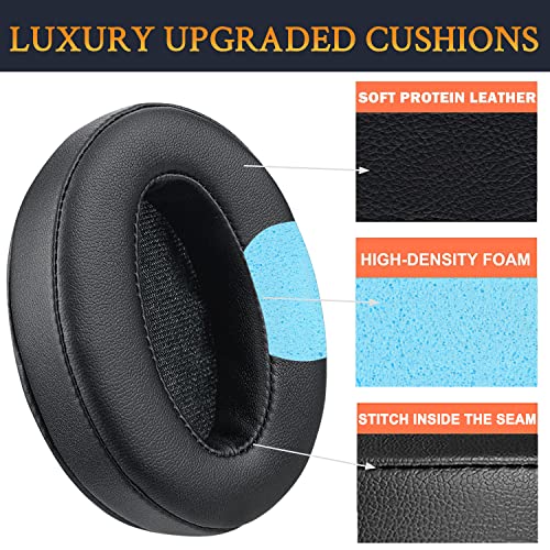 SOULWIT Ear Pads Cushions Replacement, Earpads for Sennheiser HD 4.50BT, HD 4.50, HD 4.50BTNC, HD 4.50SE, HD 4.40BT, HD 4.30G, HD 4.20S, HD 458BT, HD 450, HD 450BT, HD 400S, HD 350BT, HD300 Headphones