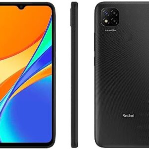 Xiaomi Redmi 9C Smartphone 128GB + 4GB 6.53"HD + Dot Drop Display 5000mAh, Face Recognition AI, 13 MP, Triple Camera (NOT for Verizon Boost Cricket) + (w/Fast Car Charger Bundle) (Midnight Gray)